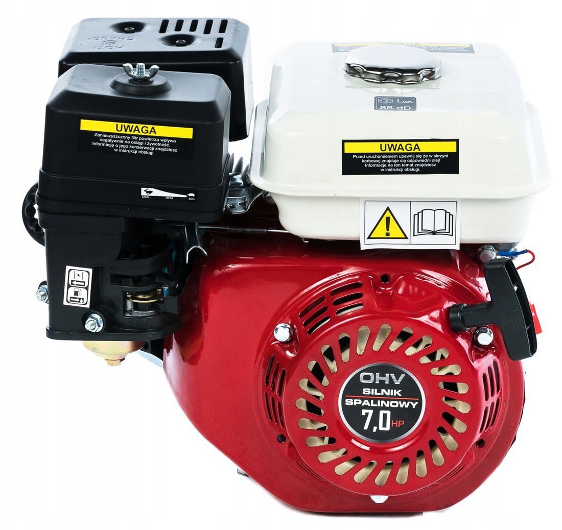 SILNIK SPALINOWY GX160 7KM WAŁEK 19MM OHV + OLEJ - ERLI.pl