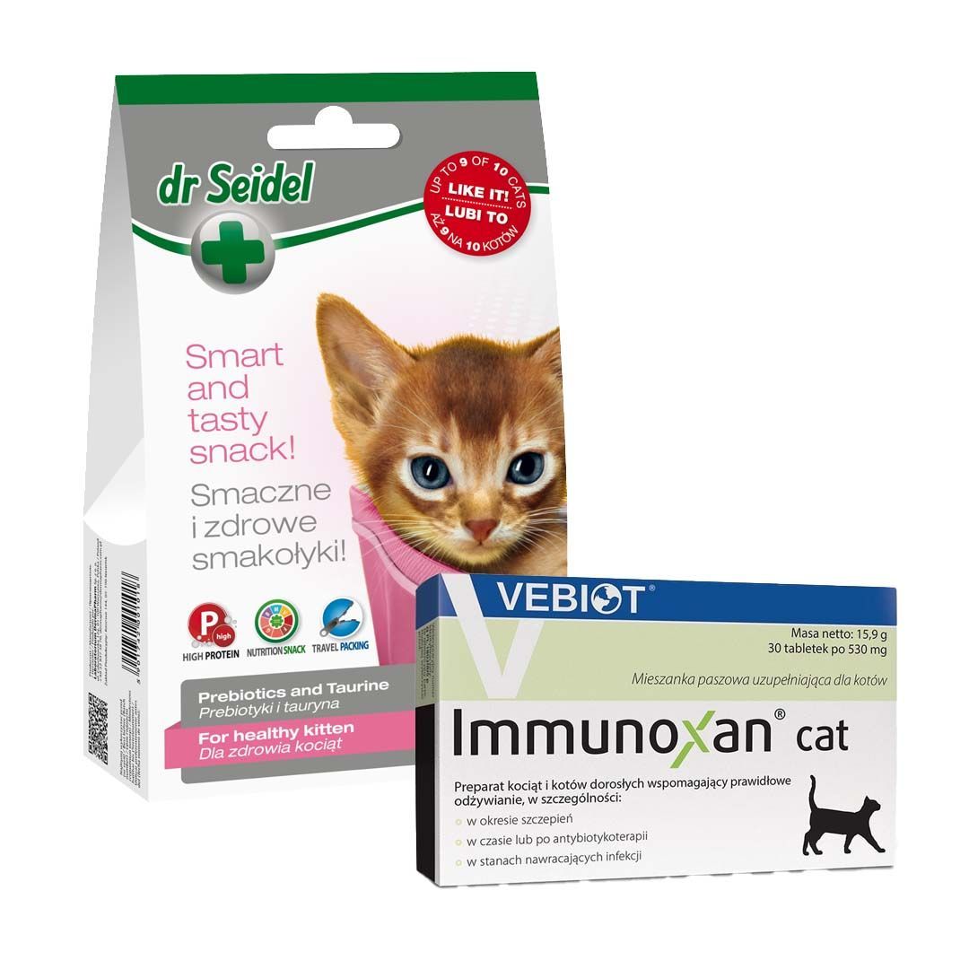 Pakiet Immunoxan Cat Preparat Dla kociąt i Dorosłych Kotów Wspomagający ...