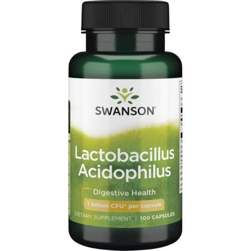 Swanson Lactobacillus Acidophilus (Probiotyki) 100 kapsułek - ERLI.pl