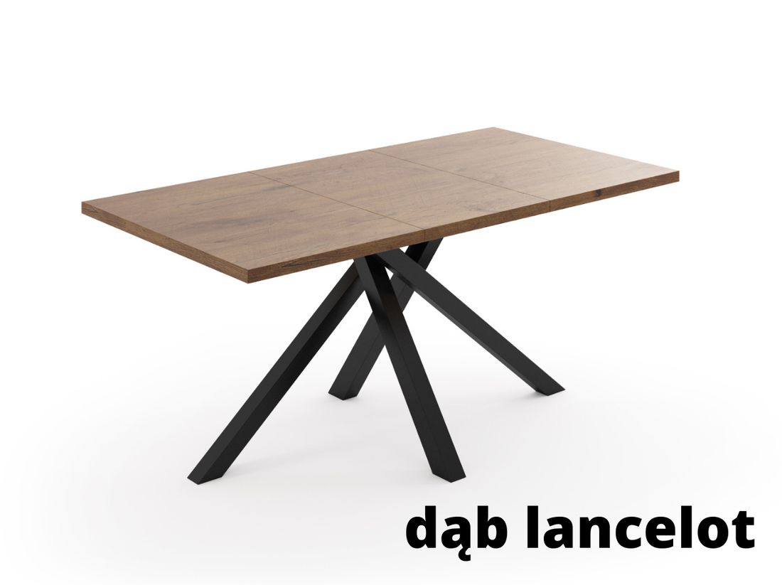 Stół nowoczesny rozkładany Lego 140/180 blat laminat metalowe nogi ...