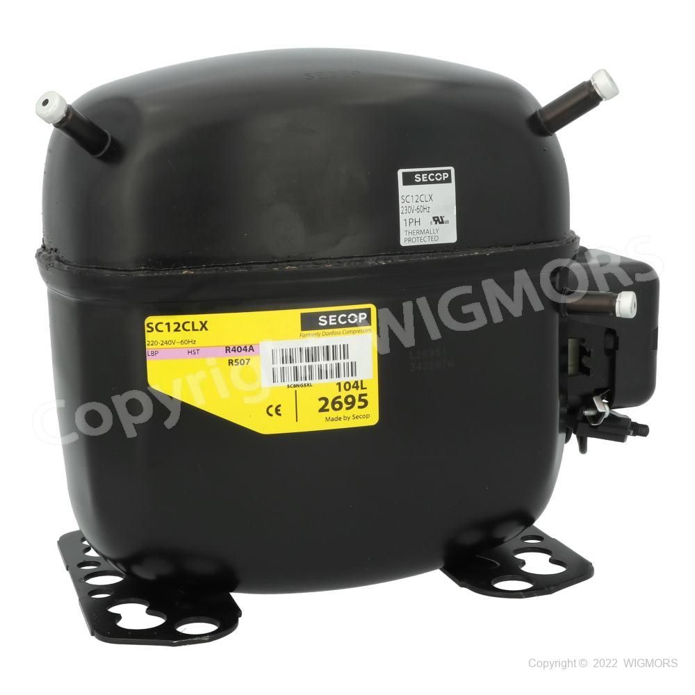 Sprężarka Danfoss SC12CLX, 104L2695, HST, 230V 60Hz, UL – 128434030 ...