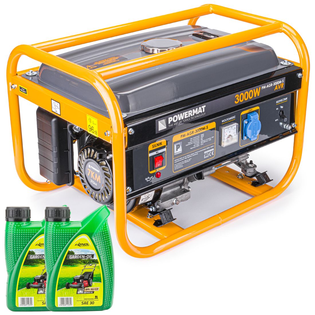 Agregat PRĄDOTWÓRCZY Generator 3000W 230V AVR PM-AGR-3000M-S PM1137 ...