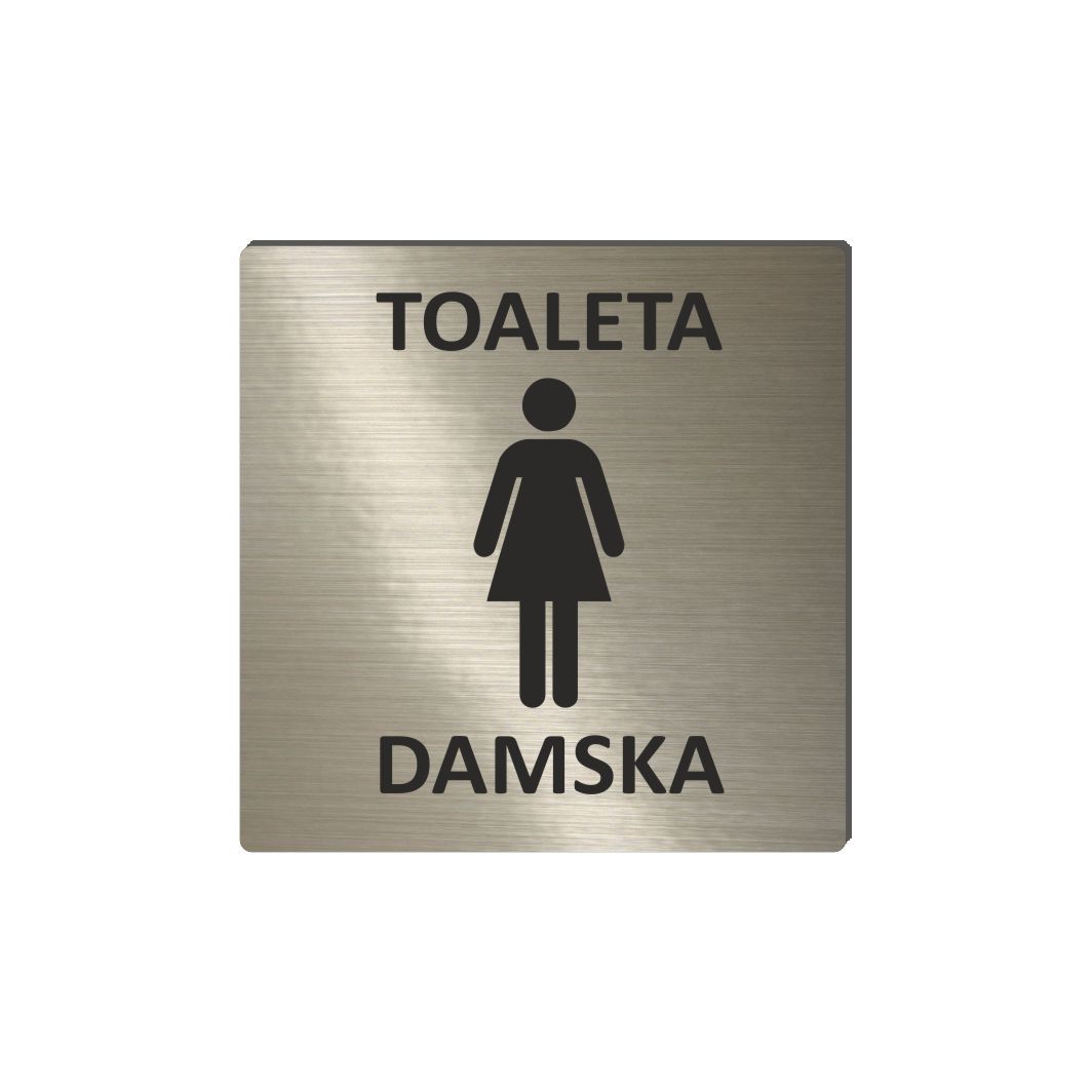 Piktogram TOALETA DAMSKA, oznaczenie, tabliczka grawerowana - ERLI.pl