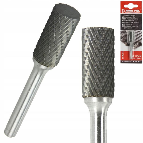 FREZ PILNIK DO METALU WĘGLIK WOLFRAMU OBROTOWY 6MM - ERLI.pl FREZ PILNIK DO METALU WĘGLIK WOLFRAMU OBROTOWY 6MM - ERLI.pl