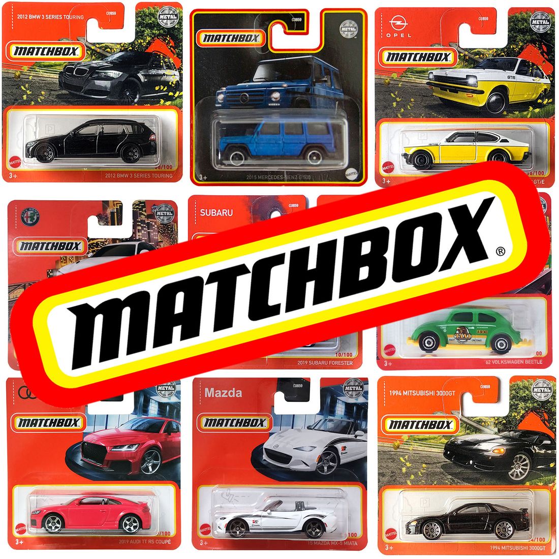 MATCHBOX 2022 MIX Oryginalne Autka Resoraki Różne Wzory - ERLI.pl