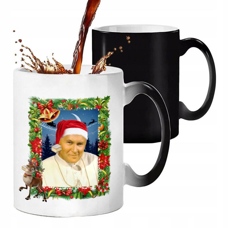 KUBEK MAGICZNY JAN PAWEŁ II PAPIEŻ Prezent ŚWIĘTA – 129161444 - ERLI.pl