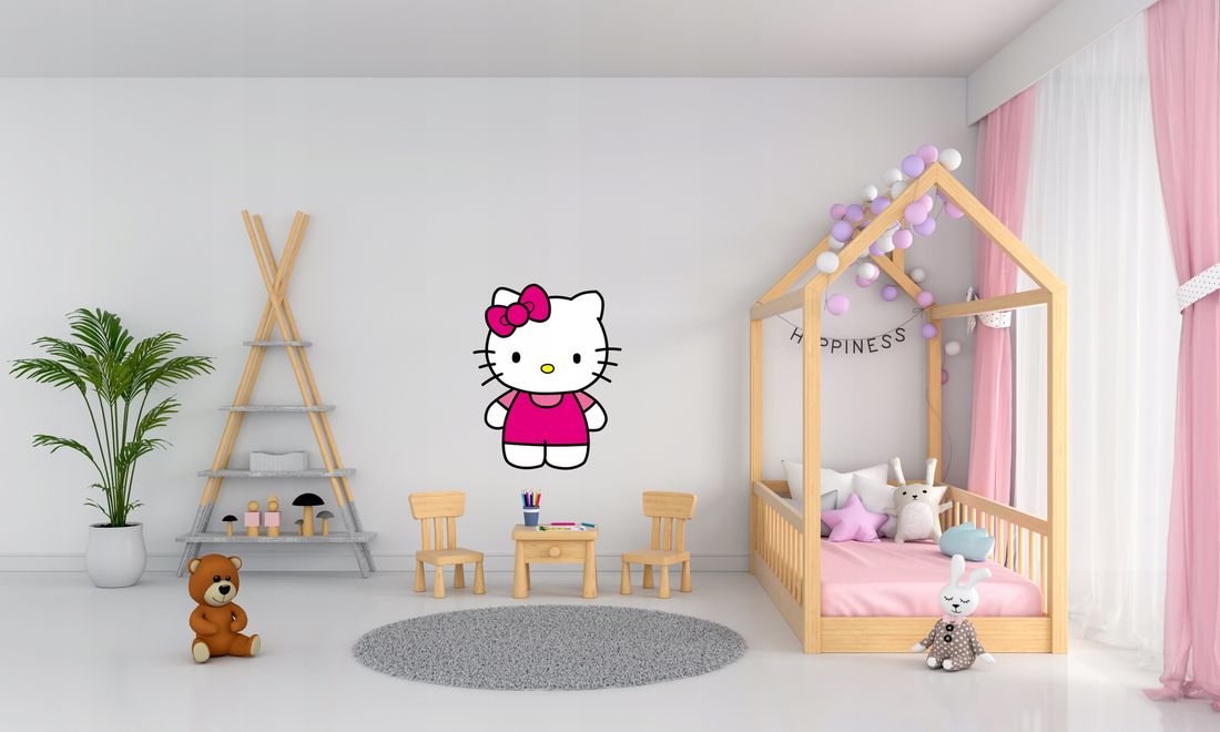 NAKLEJKA na Ścianę dla DZIECI HELLO KITTY 60x120 – 129223305 - ERLI.pl