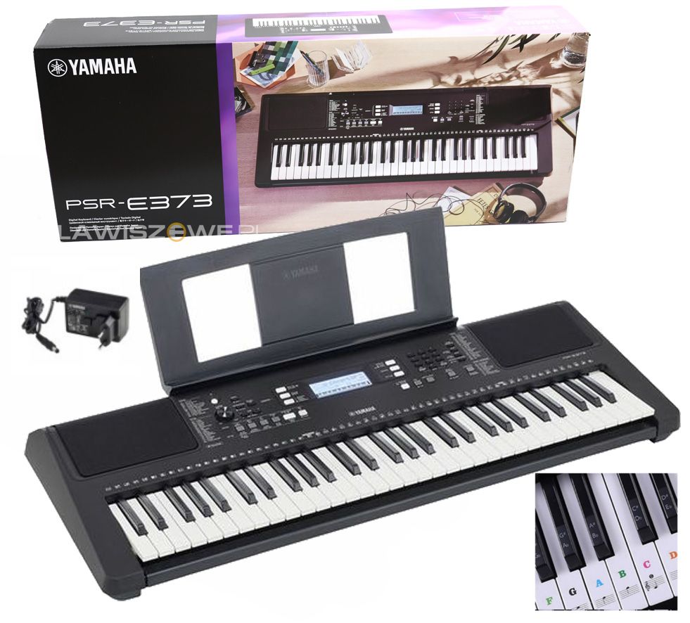 Yamaha PSR-E373 naklejki edukacyjne DYN KLAW w24h - ERLI.pl