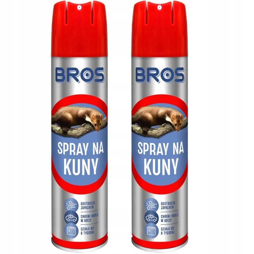 BROS SPRAY NA KUNY ODSTRASZACZ DZIAŁA 8 TYG PAKIET - ERLI.pl