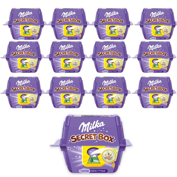 Milka Secret Box Czekolada mleczna 14,4 g x 12 szt - ERLI.pl