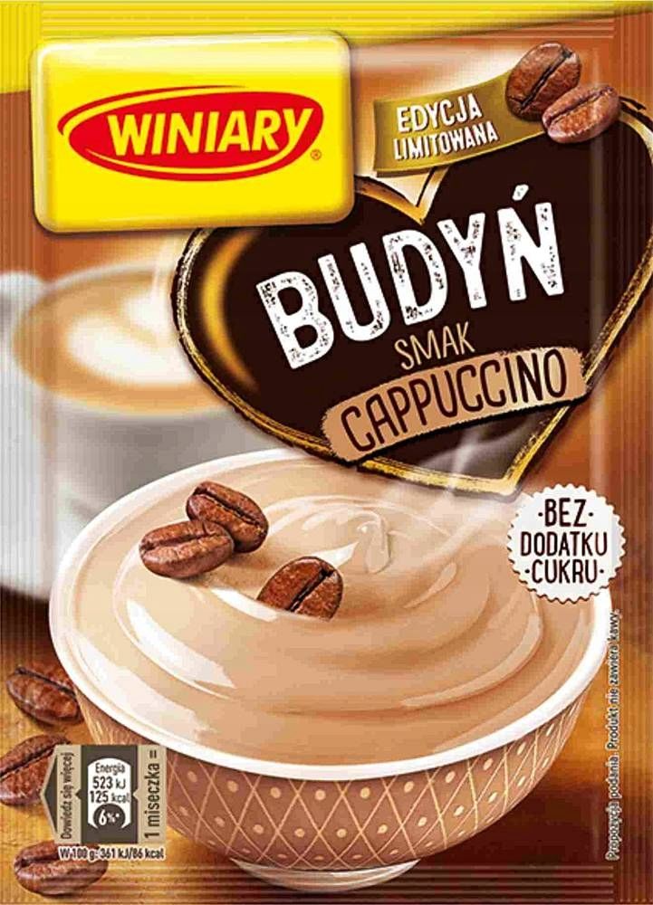Winiary Budyń o smaku CAPPUCCINO BEZ CUKRU 35g - ERLI.pl
