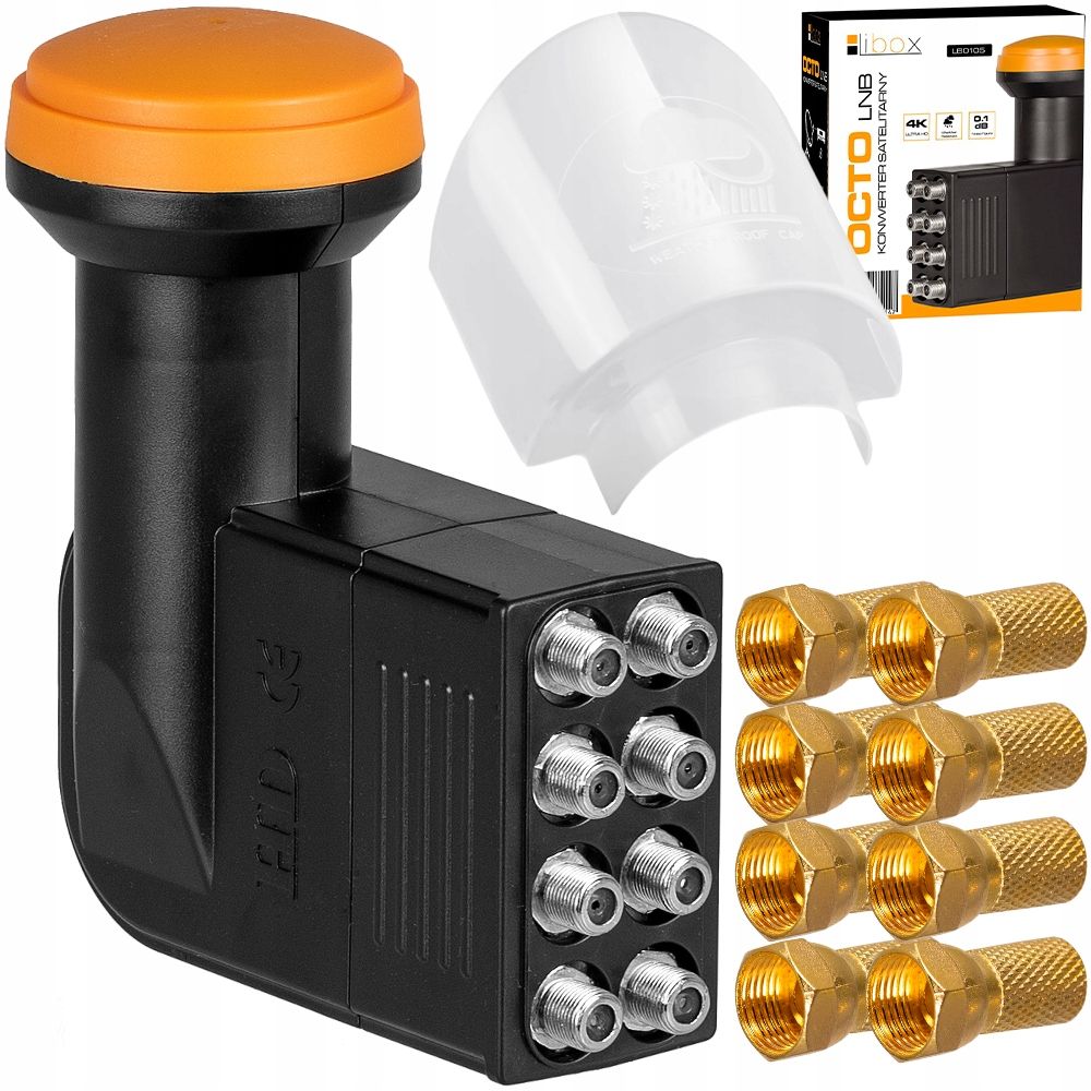 KONWERTER SATELITARNY OCTO 4K NC+ POLSAT + OSŁONA - ERLI.pl