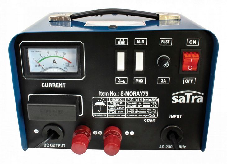 PROSTOWNIK SAMOCHODOWY Z ROZRUCHEM 6/12V 75A SATRA - ERLI.pl