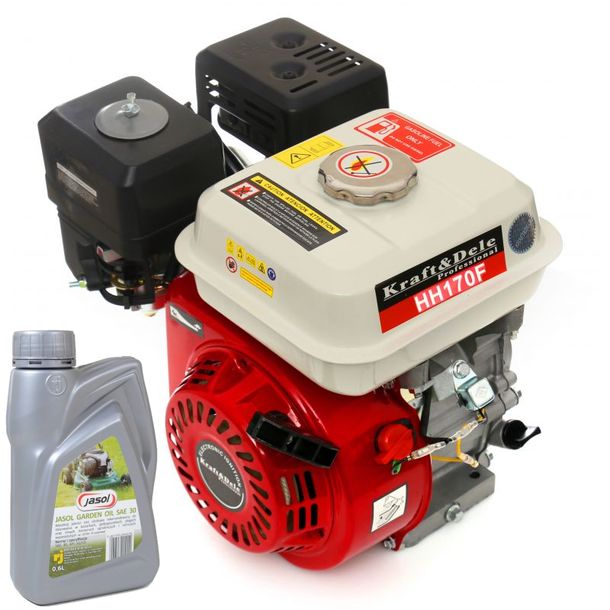 SILNIK SPALINOWY 7KM GX160 OHV WAŁEK 20MM + OLEJ - ERLI.pl