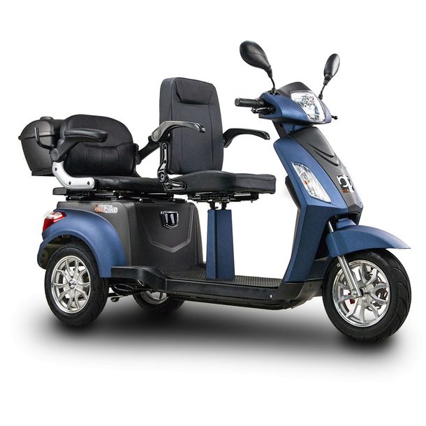 Dwuosobowy Skuter elektryczny BILI BIKE SHINO G5 niebiesko/czarny - ERLI.pl