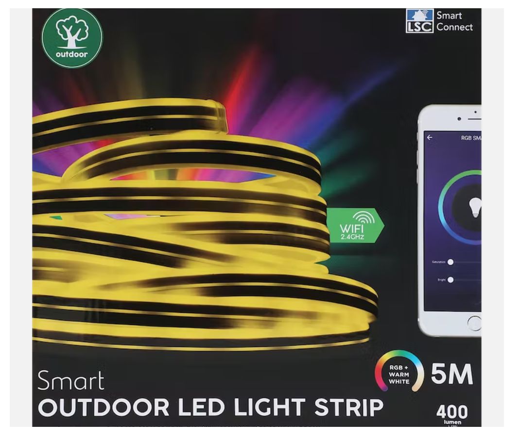 TAŚMA LED RGB LSC SMART 5 m 20 W wifi na zewnątrz wewnątrz kolorowa ... TAŚMA LED RGB LSC SMART 5 m 20 W wifi na zewnątrz wewnątrz kolorowa ...
