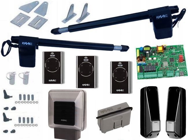 FAAC 414 bramy SKRZYDŁOWEJ 3piloty 868, LAMPA XLED - ERLI.pl