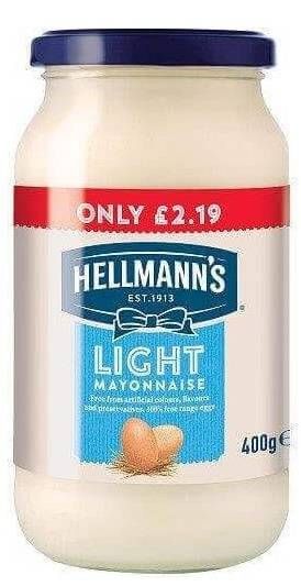 Majonez Light niskotłuszczowy słoik 400 g - Hellmann's - ERLI.pl