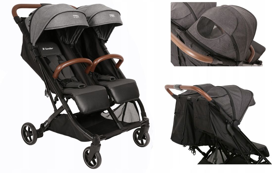 WÓZEK BLIŹNIACZY ROK PO ROKU X-LANDER X-DOUBLE - ERLI.pl