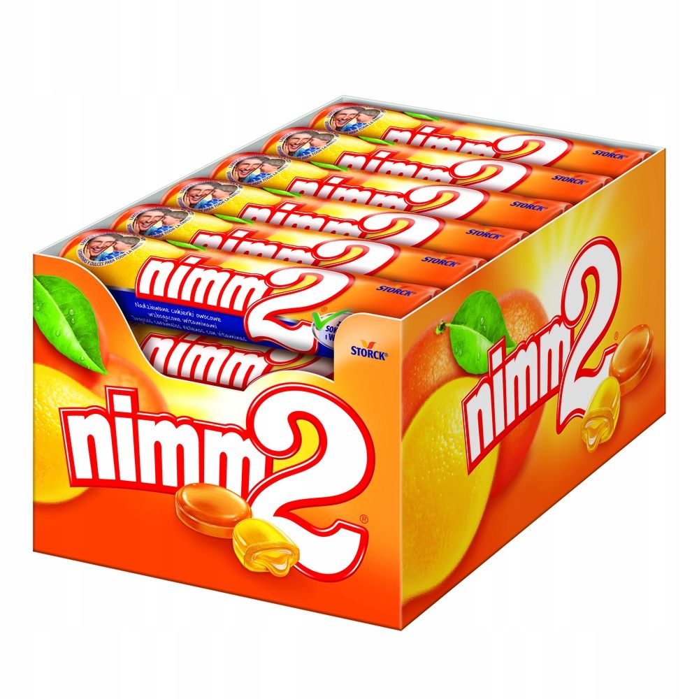 Nimm2 CUKIERKI OWOCOWE WITAMINY Dropsy 24szt x 50g - ERLI.pl