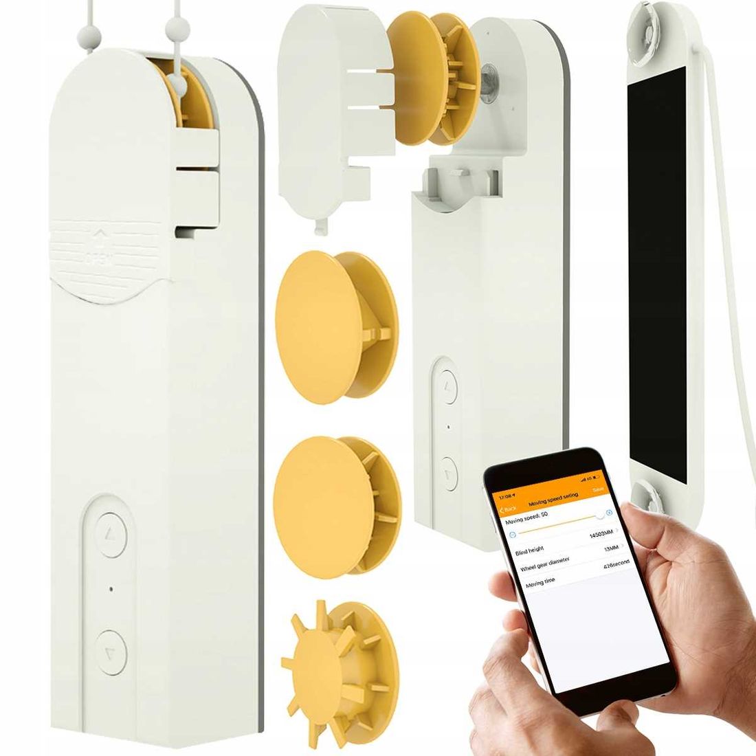 NAPĘD SILNIK DO ROLET WEWNĘTRZNYCH AUTOMAT ANDROID - ERLI.pl