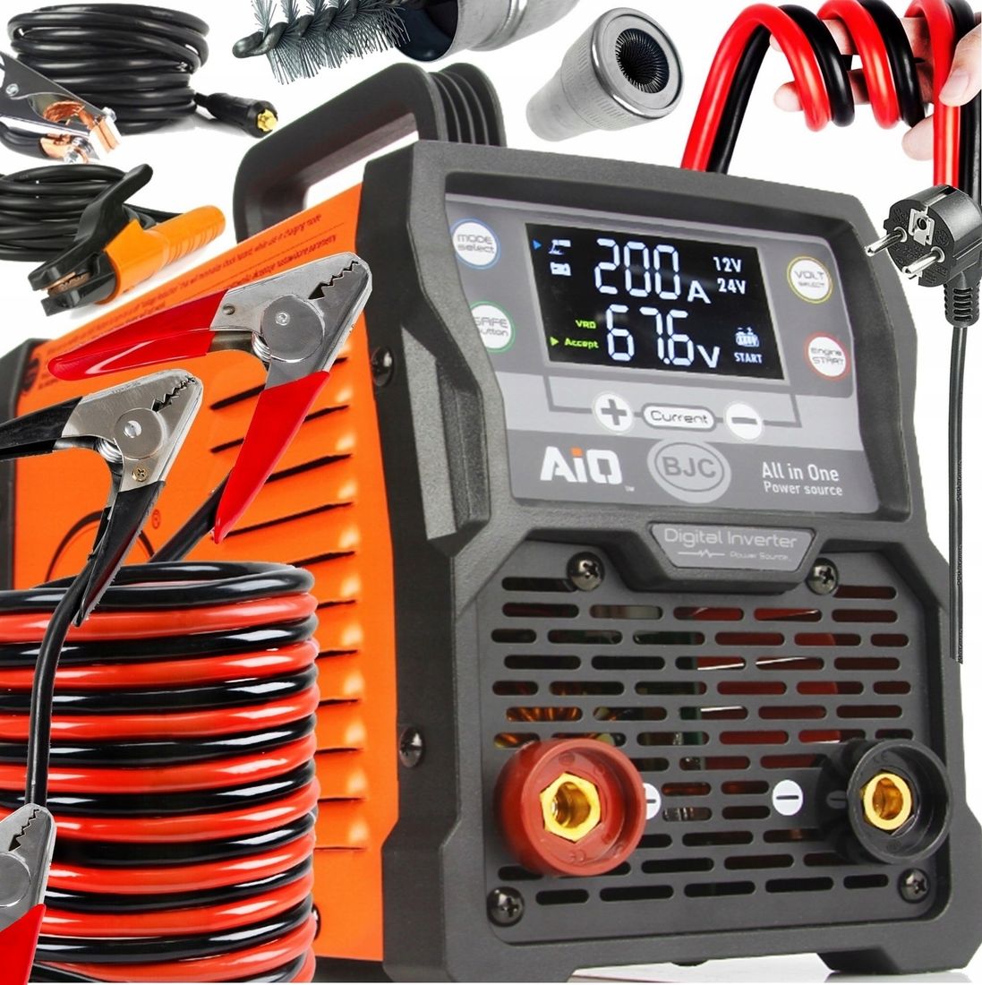 Prostownik+ Rozruch+ Spawarka+ INWERTEROWA BJC AiO - ERLI.pl