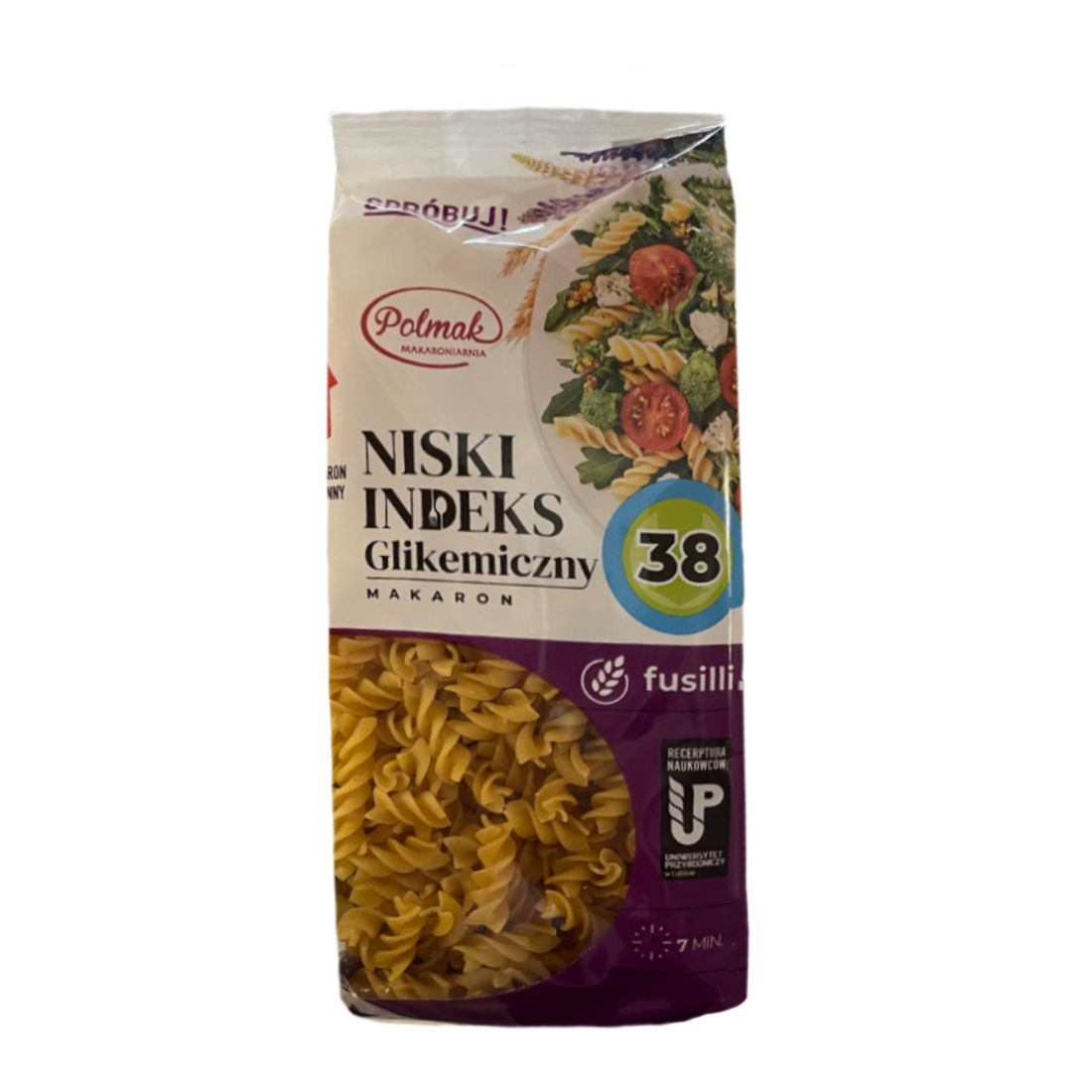 Polmak Makaron świderki z niskim indeksem glikemicznym 250 g - ERLI.pl