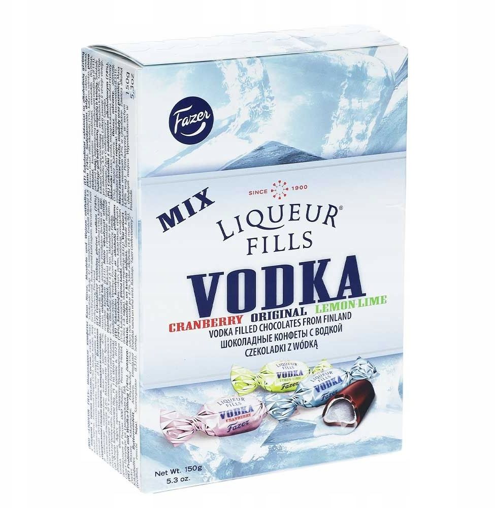 Cukierki Fazer Liqueur Fills Vodka 150g - ERLI.pl Cukierki Fazer Liqueur Fills Vodka 150g - ERLI.pl