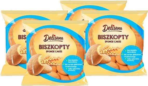 Biszkopty Delicpol Delisana 120g x 4 - ERLI.pl