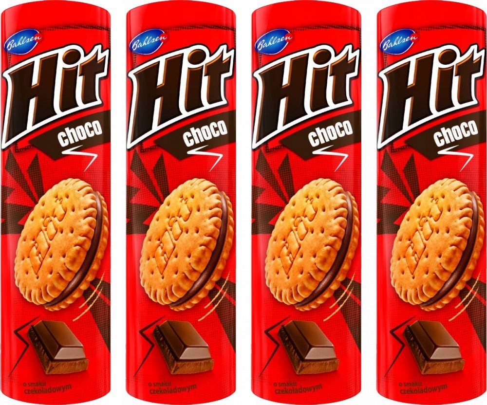 HIT CHOCO, chrupiące markizy czekoladowe, 220g x 4 – 147321763 - ERLI.pl