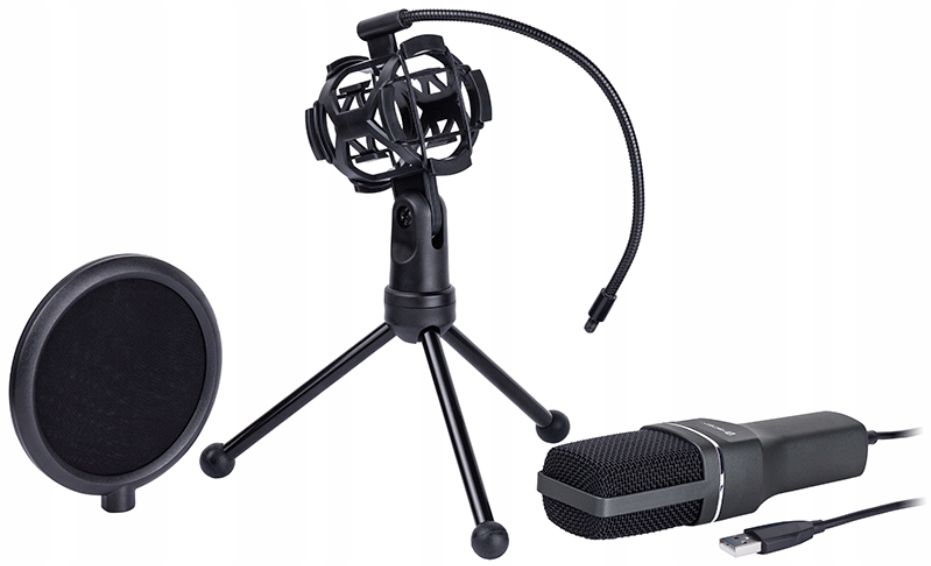 Mikrofon Tracer Digital USB Pro Statyw - ERLI.pl