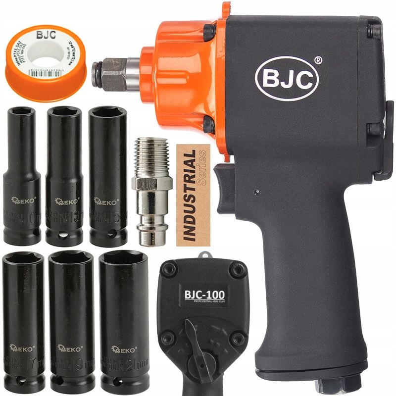 KLUCZ PNEUMATYCZNY UDAROWY do kół 1/2 BJC +NASADKI - ERLI.pl