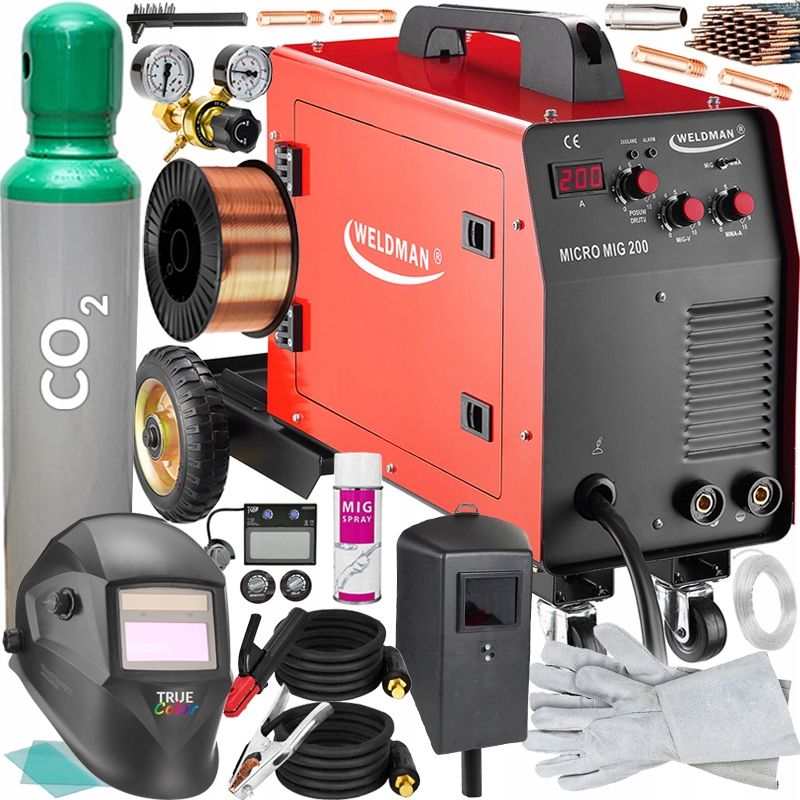 SPAWARKA migomat MIG MAG MMA 200A WELDMAN ZESTAW - ERLI.pl