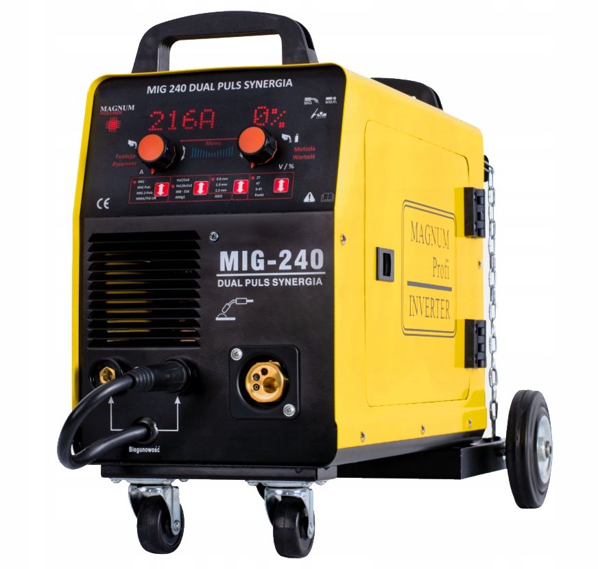 SPAWARKA MIGOMAT MAGNUM MIG 240 MMA TIG DUAL PULS - ERLI.pl