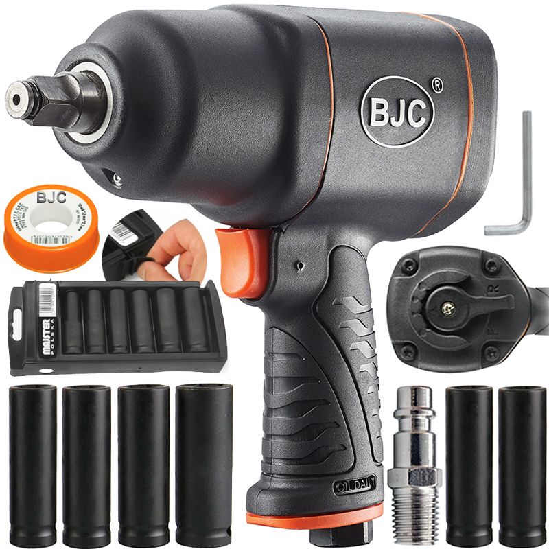 UDAROWY KLUCZ PNEUMATYCZNY BJC do kół 1/2 +NASADKI - ERLI.pl