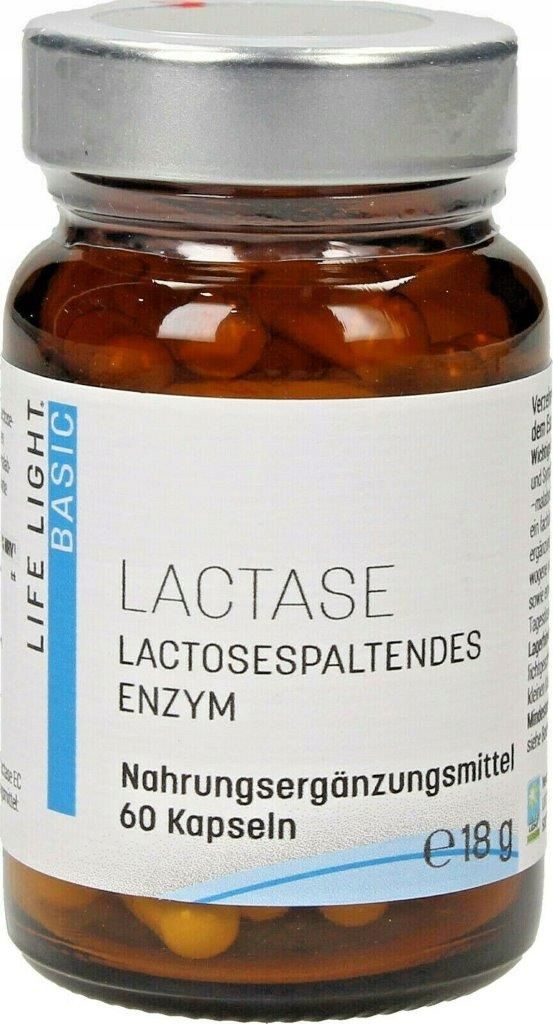 LAKTAZA ENZYM DLA OSÓB Z NIETOLERANCJĄ LAKTOZY 60K - ERLI.pl