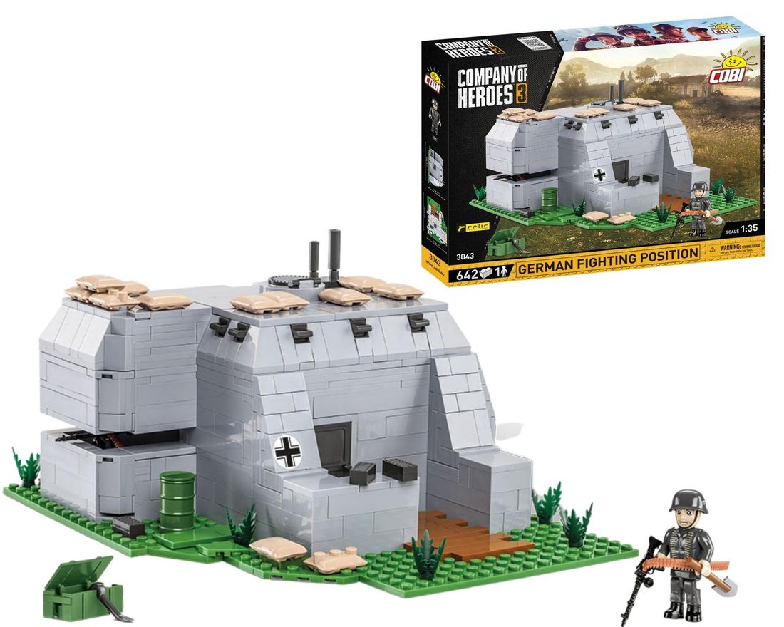 Klocki Cobi 3043 Bunkier Niemiecki Z Gry Company Of Heroes 642 El ...