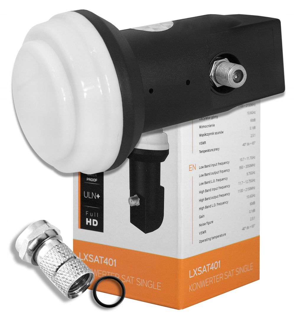 KONWERTER SAT SINGLE FULL HD 4K CYFROWY POLSAT NC+ - ERLI.pl