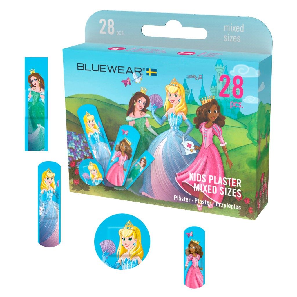 Plastry plasterki dla dzieci w różnych kształtach Księżniczki 28 sztuk ...