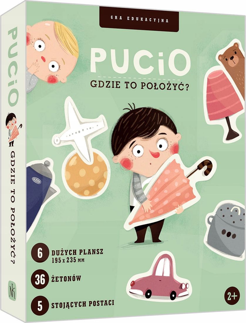 PUCIO GDZIE TO POŁOŻYĆ? GRA EDUKACYJNA 2+ - ERLI.pl