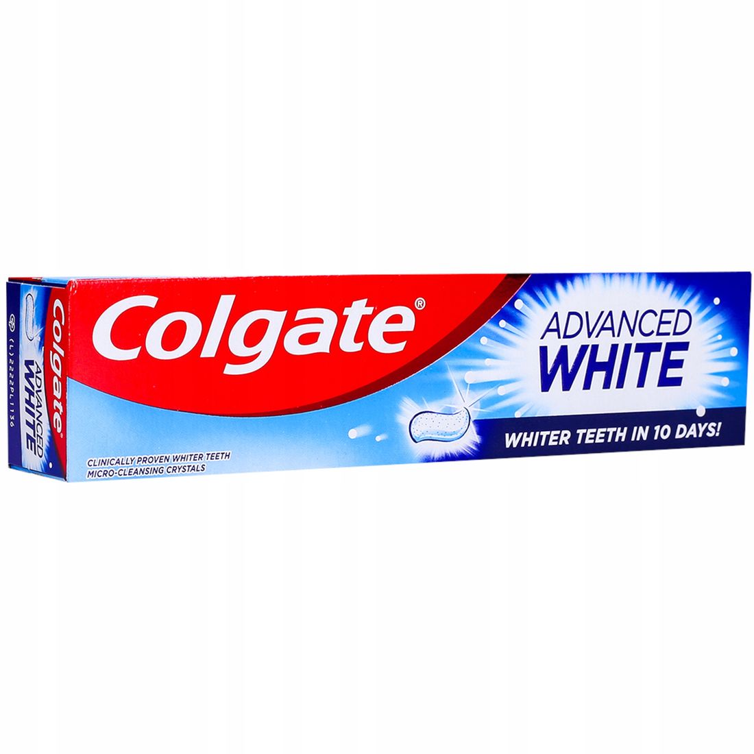 COLGATE ADVANCED WHITE PASTA DO ZĘBÓW 100 ML BIEL - ERLI.pl