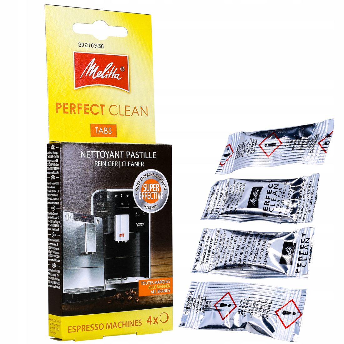Tabletki do czyszczenia ekspresu Melitta Perfect Clean Tabs - 4 szt ...