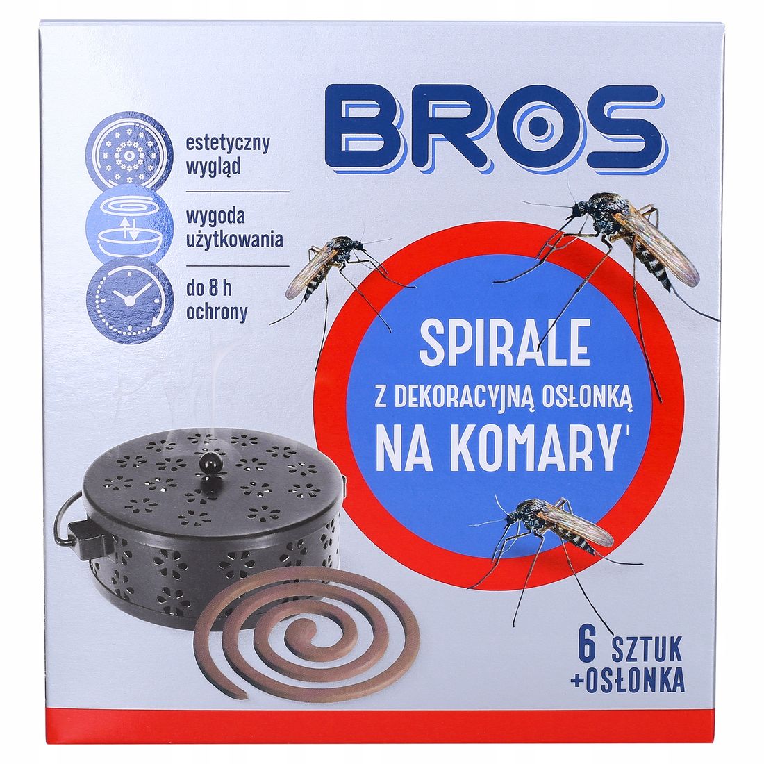 6x SPIRALA ODSTRASZACZ NA KOMARY MESZKI + NACZYNIE - ERLI.pl