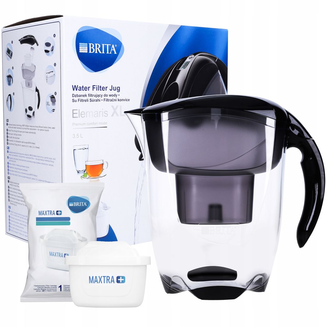 Dzbanek filtrujący BRITA ELEMARIS XL +filtr Maxtra - ERLI.pl