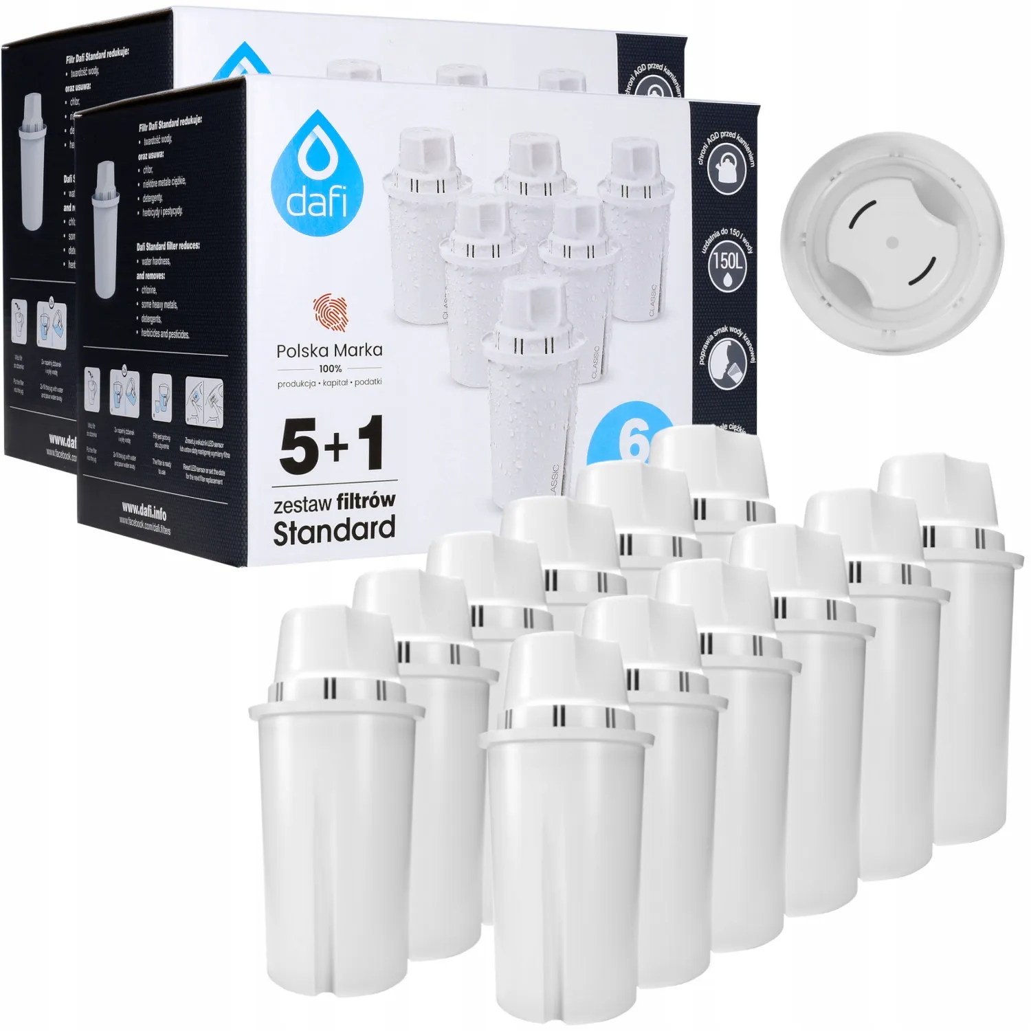 12x filtr wody Dafi Classic do dzbanka filtrującego Dafi Luna Crystal ... 12x filtr wody Dafi Classic do dzbanka filtrującego Dafi Luna Crystal ...