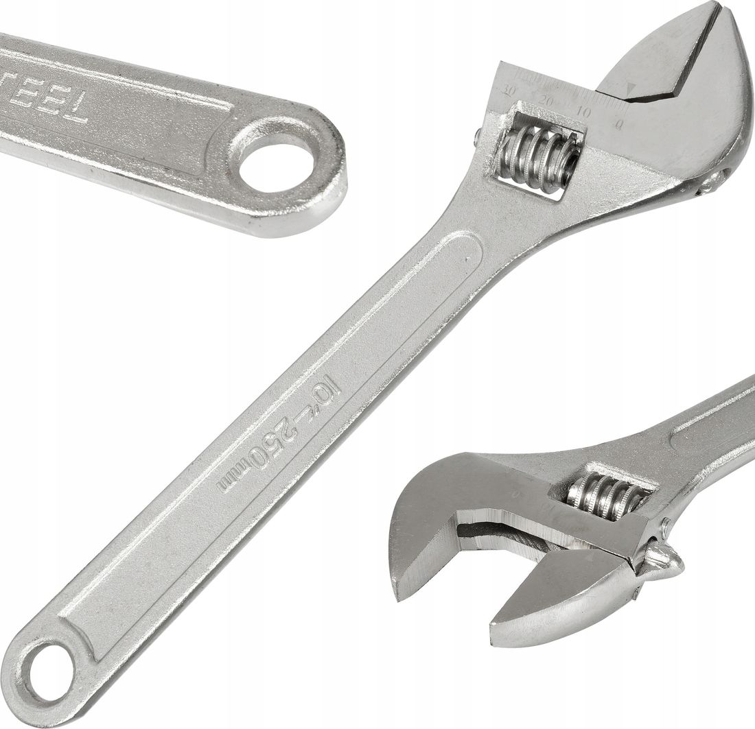 KLUCZ NASTAWNY SZWEDZKI SZWED SZEROKI STAL 10'' - ERLI.pl