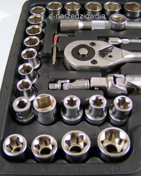 ZESTAW KLUCZY NASADOWYCH KLUCZE NASADOWE 108+ YATO - ERLI.pl