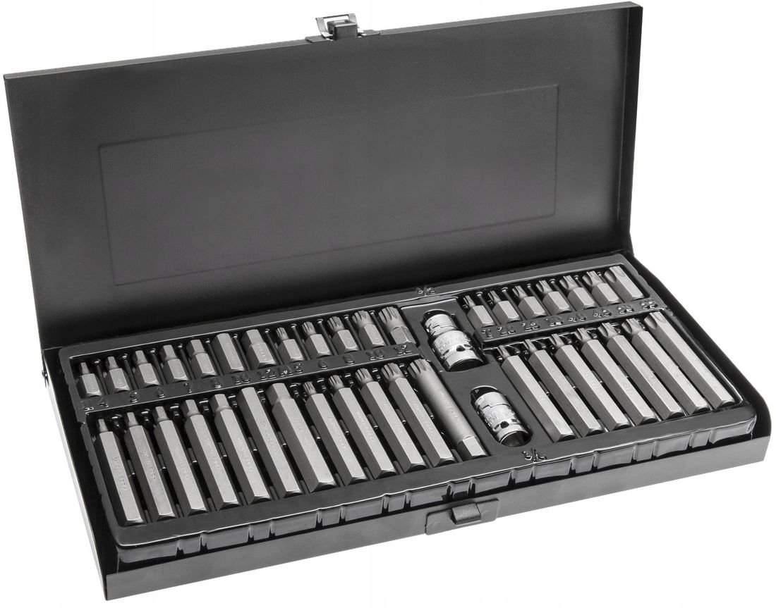 BITY SPLINE IMBUS TORX KOMPLET 40el HT1S404 Hogert - ERLI.pl