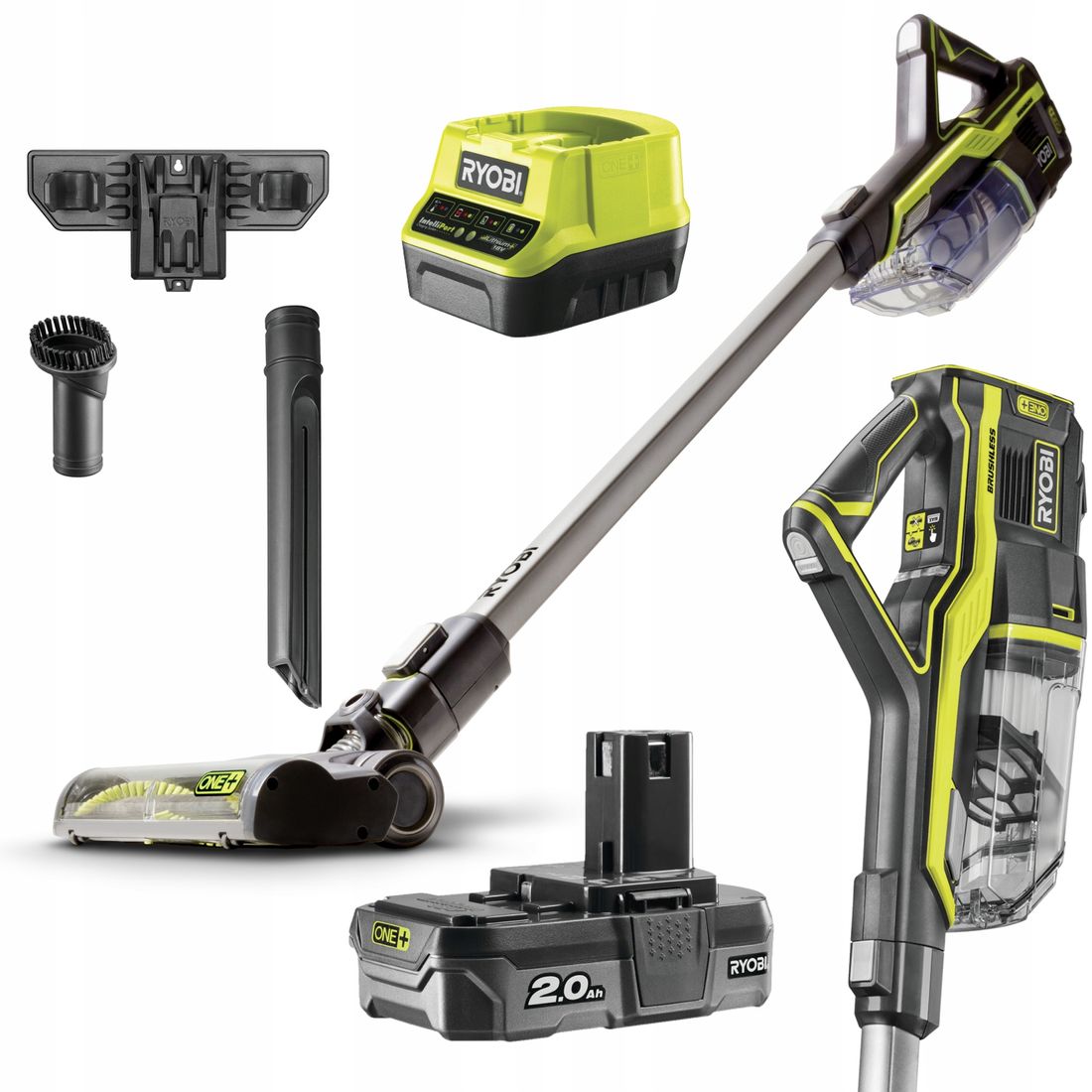 RYOBI ODKURZACZ BEZSZCZOTKOWY AKUMULATOROWY +2Ah - ERLI.pl