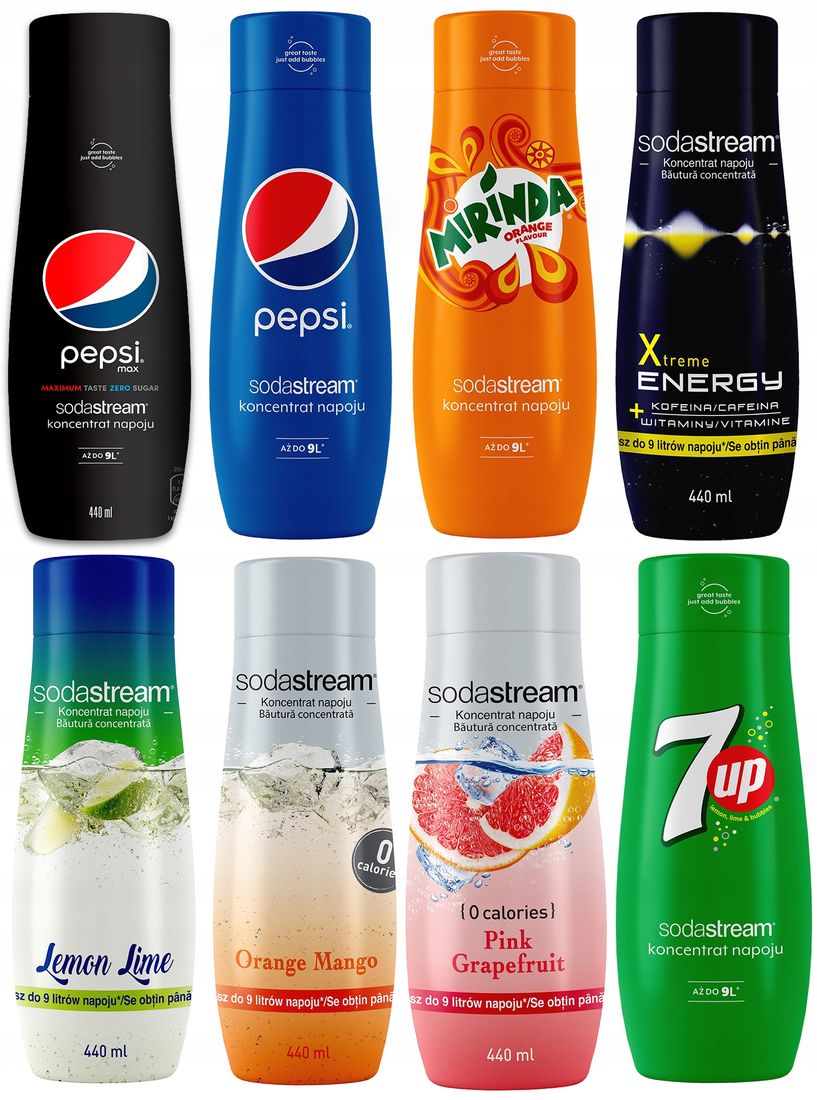 Sodastream syropy pepsi mirinda 0 kalorii i inne 8 - ERLI.pl